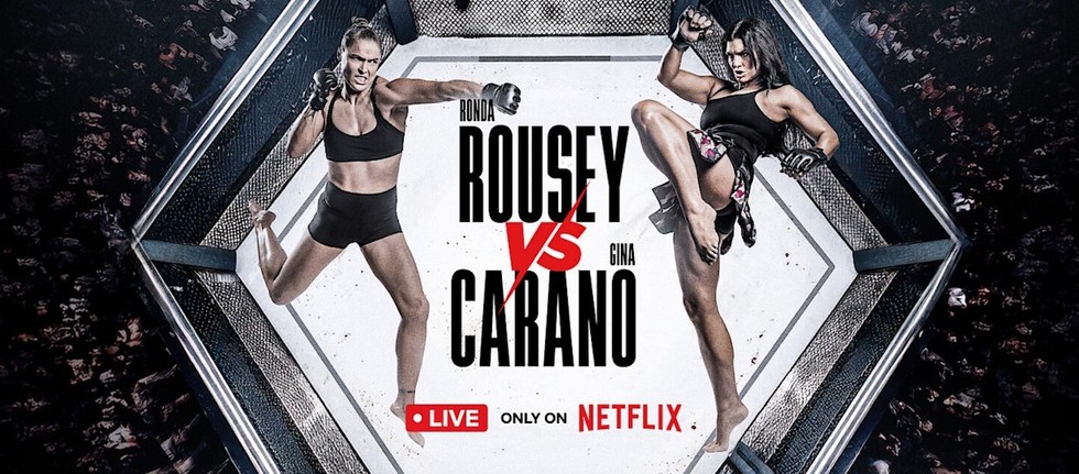 Netflix porta l’MMA in diretta: Rousey contro Carano a maggio