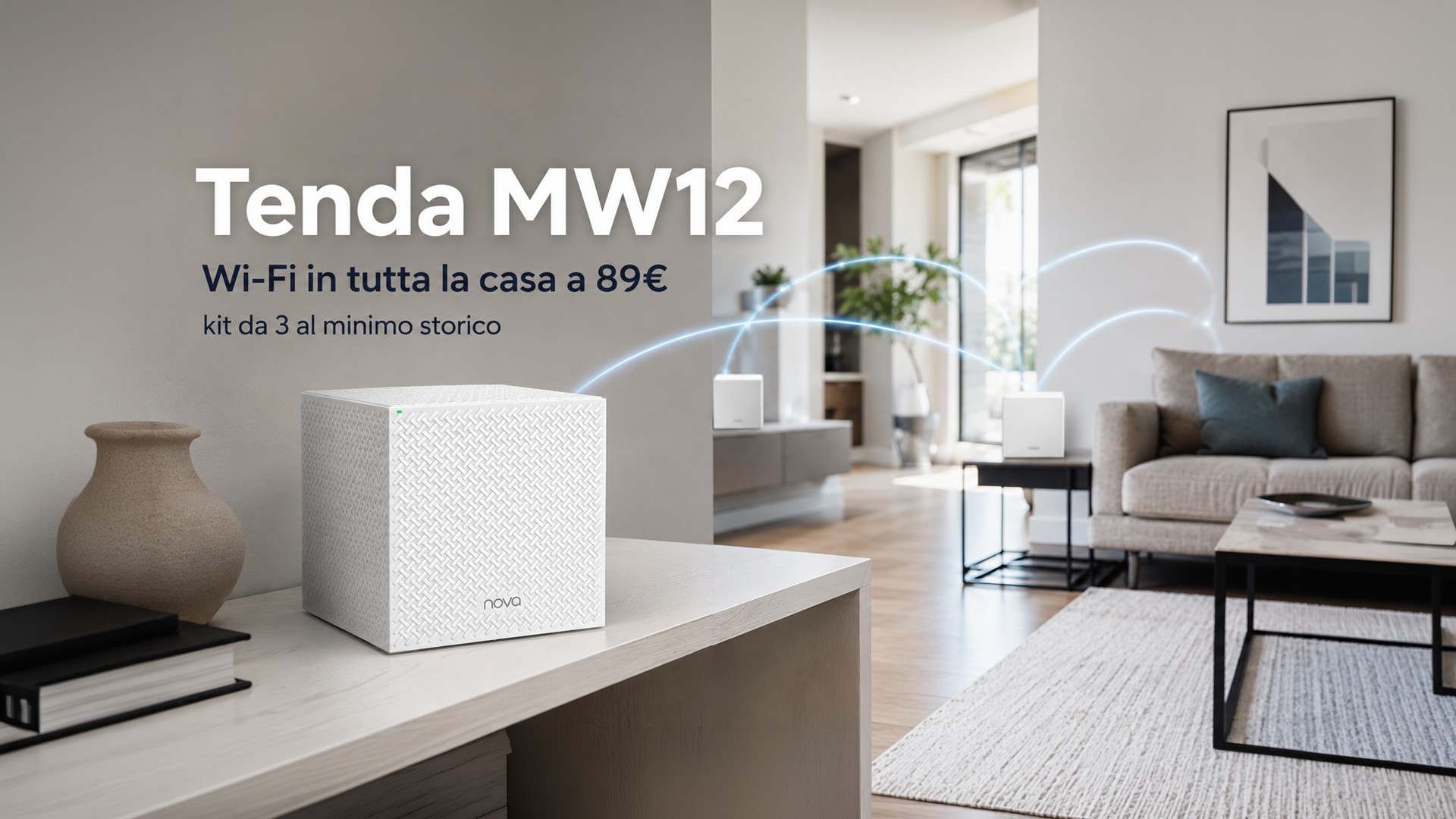 Wi-Fi in tutta la casa a 89€: il sistema mesh Tenda MW12 in kit da 3 è ...