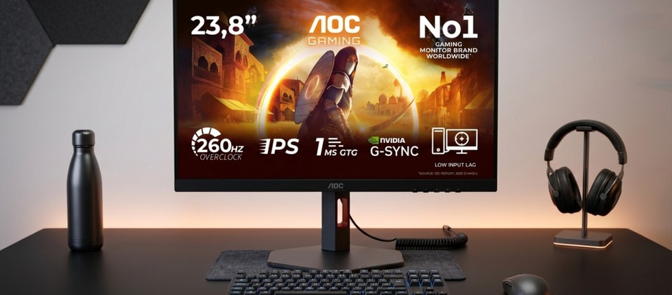 Il monitor AOC arriva fino a 260Hz e oggi costa poco più di 100€