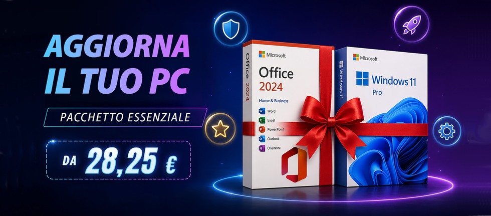Aggiorna il tuo PC con 28,25€: bundle Windows 11 Pro e Office 2024 Pro ...