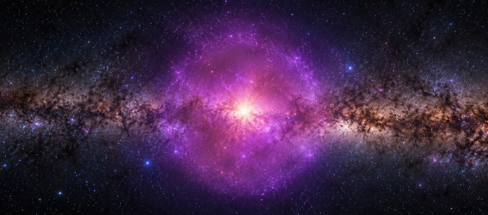 Misterioso bagliore al centro della Via Lattea: la materia oscura torna ...