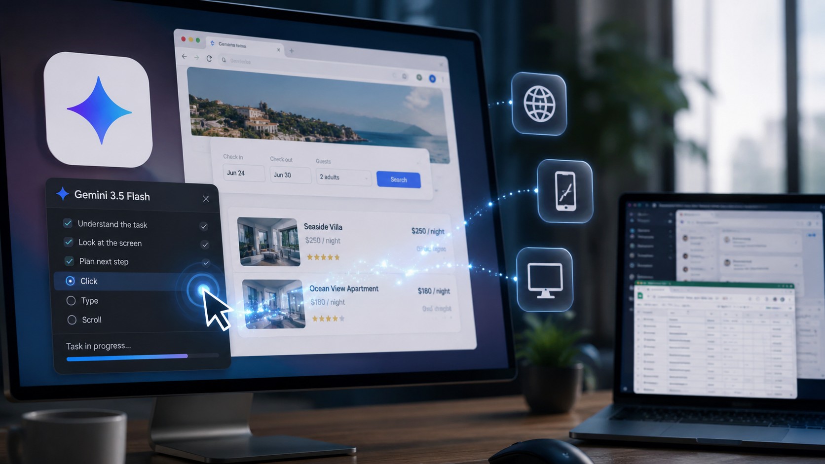 Google porta il controllo completo del PC in Gemini 3.5 Flash