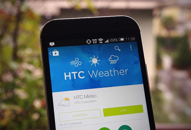 HTC pubblica l'app 'Meteo' nel Play Store