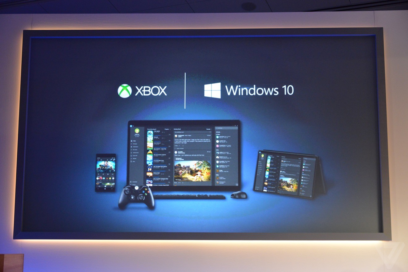 Microsoft presenta Xbox App per Windows 10, streaming tra console e PC