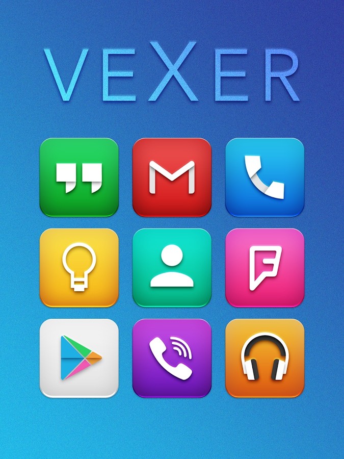Vexer, un nuovo icon pack discreto e professionale