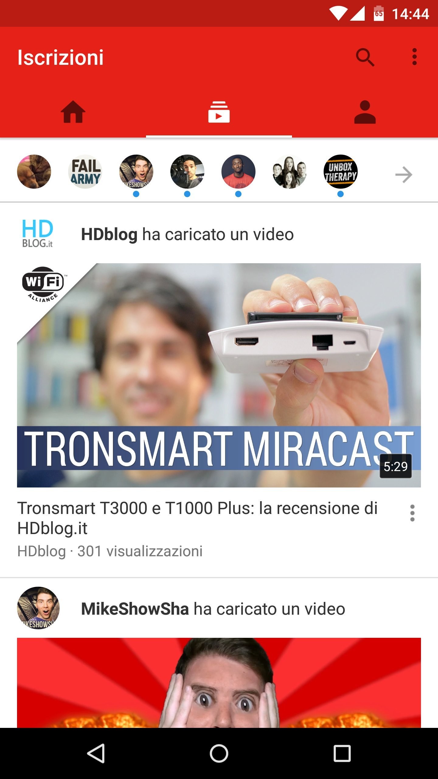 Google amplia il roll out della nuova interfaccia di Youtube per Android