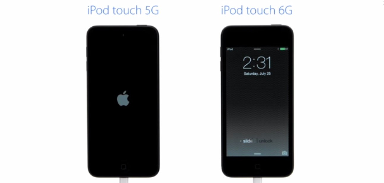 iPod touch 5G vs iPod touch 6G in un boot speedtest (Video)