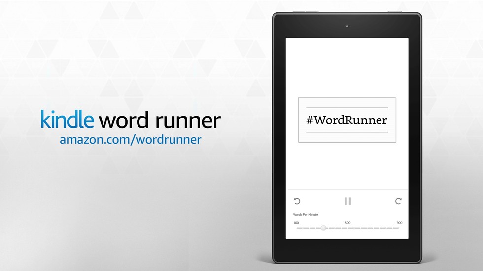 Kindle Word Runner: il software per lettura veloce dei tablet Amazon