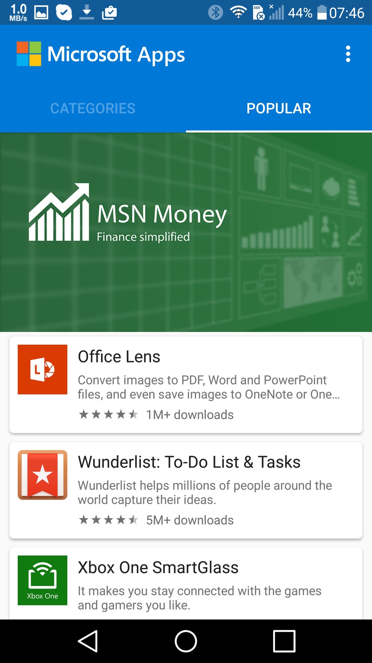 Microsoft Apps: arriva "l'App Store" di MS su Android - HDblog.it