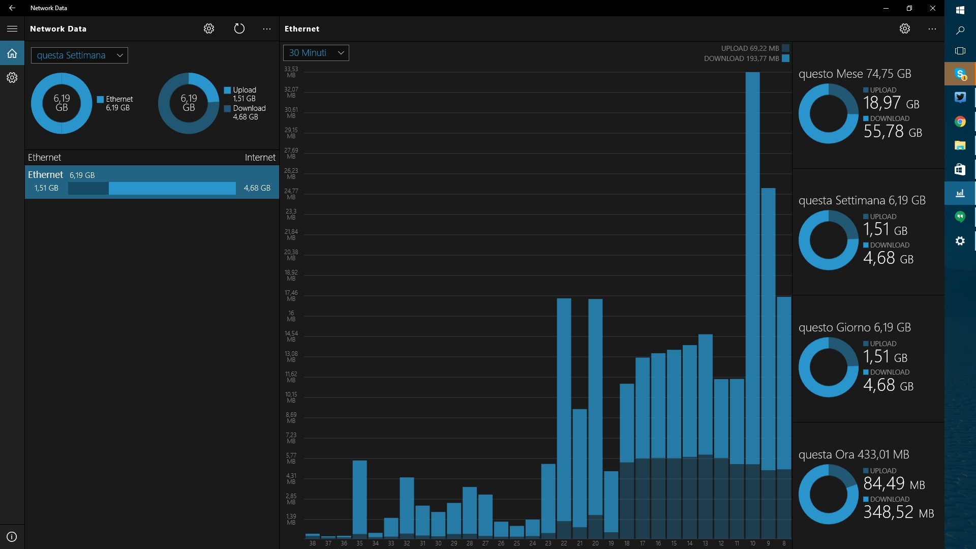 Network Data, una nuova Universal App per monitorare il traffico dati