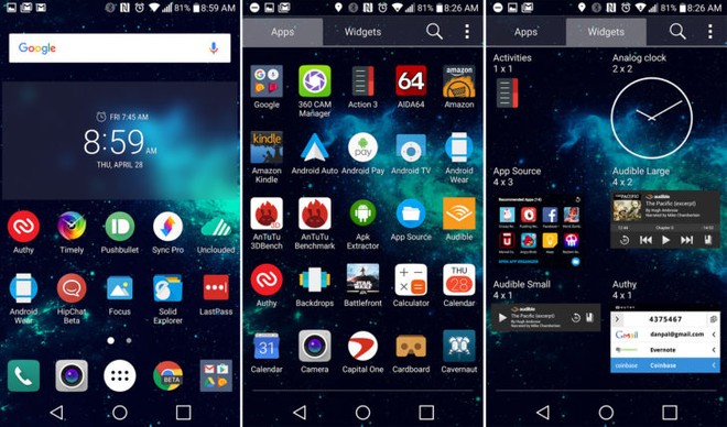 LG G5, aggiornamento per avere il drawer sul launcher predefinito