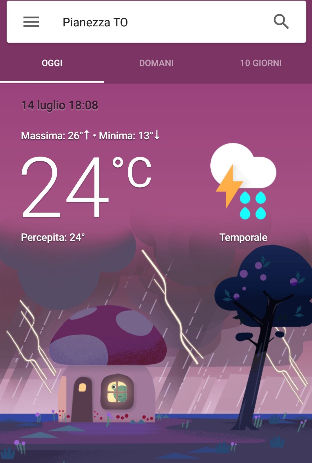 Lo avete anche voi il nuovo, bellissimo, meteo Google su Android? | Agg ...