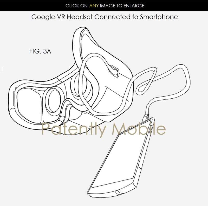 Brevetto Google mostra visore VR da collegare al proprio smartphone