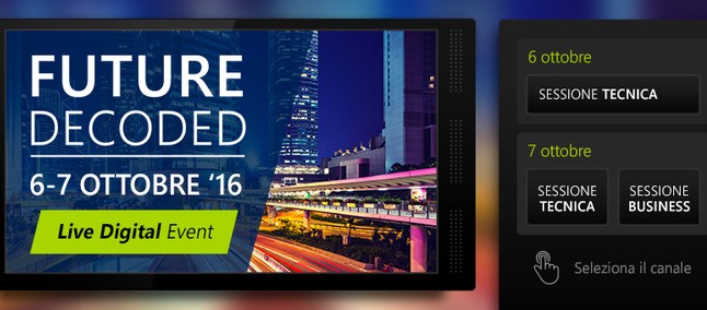 Microsoft Future Decoded 2016: segui la diretta streaming