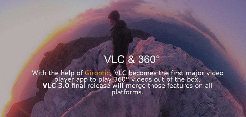 VLC 360 rilasciato in Tech Preview per Windows e Mac, video a 360° per tutti