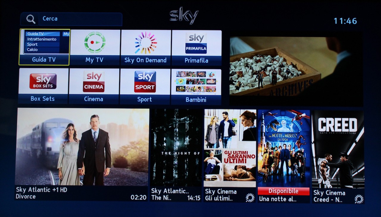 Sky: nuova home page sui decoder e alta definizione su on demand