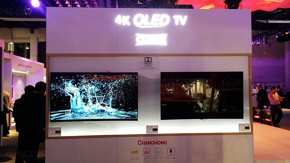 Changhong presenta due TV OLED con Dolby Vision e un Android TV 8K da 65"