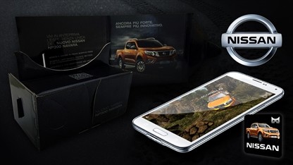 Nissan e la cardboard per scoprire Navara