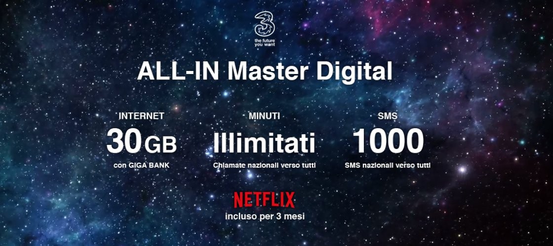 3 Italia presenta le nuove ALL-IN Master Digital e ALL-IN Prime Digital