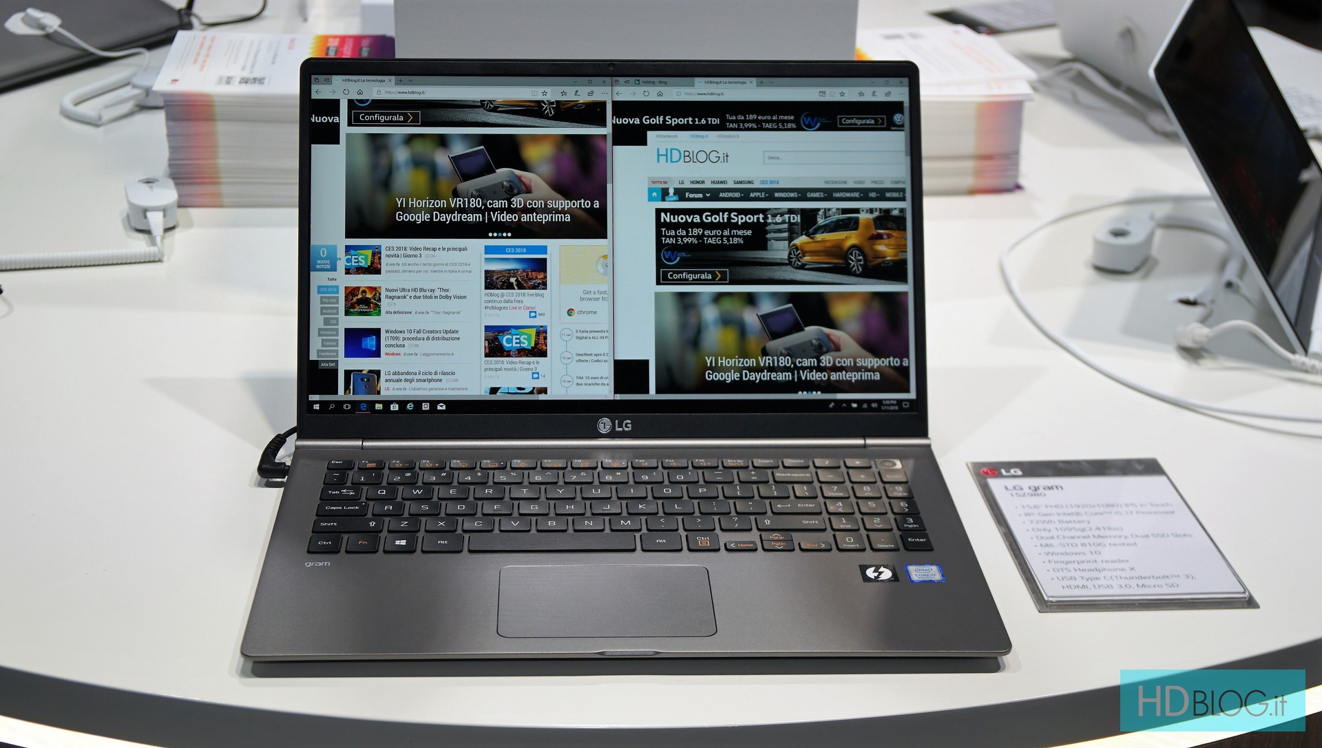 Notebook LG Gram 2018 disponibile in USA a partire da 1199$