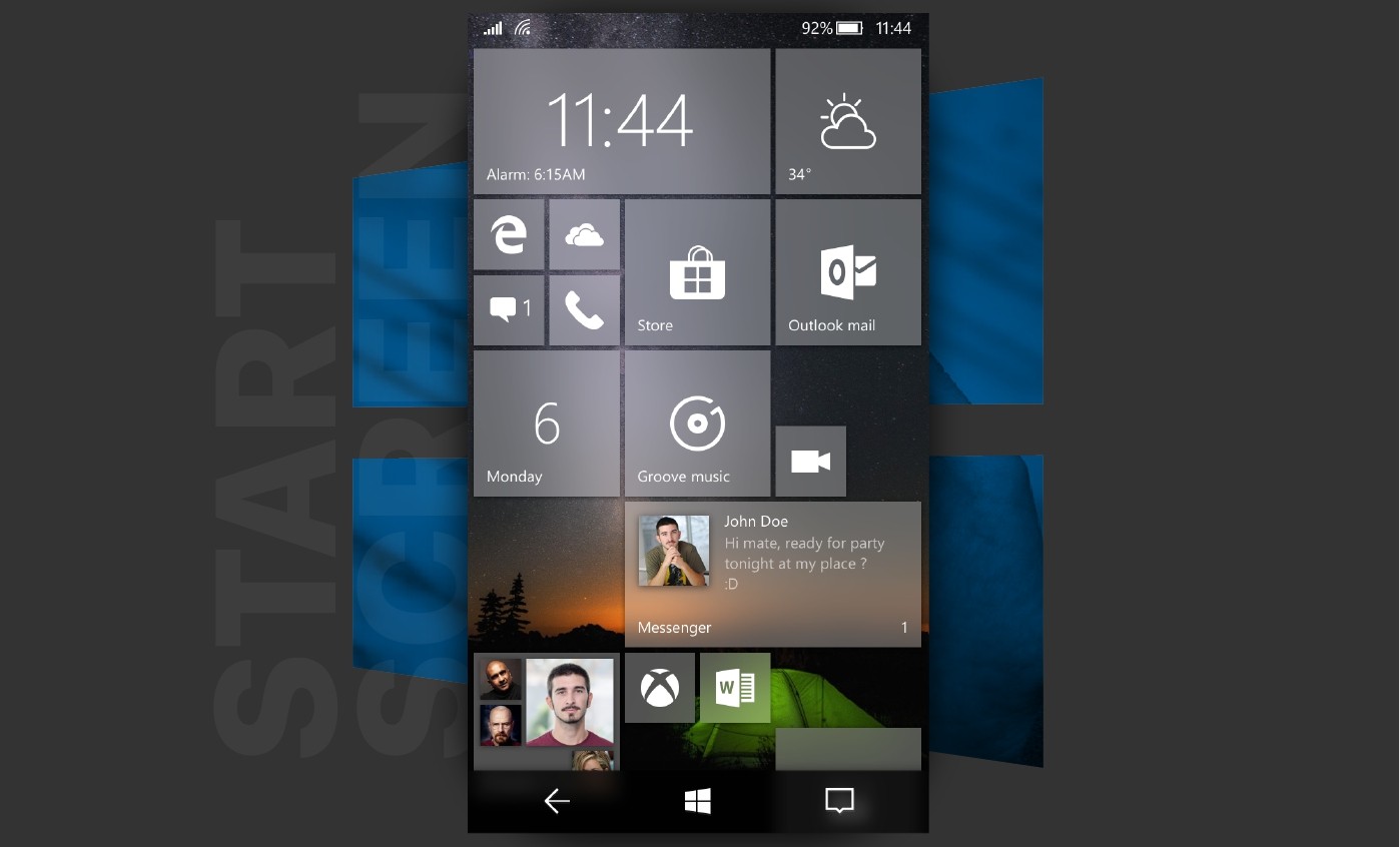 W10 Mobile con Fluent Design? Ecco un concept tanto bello quanto doloroso