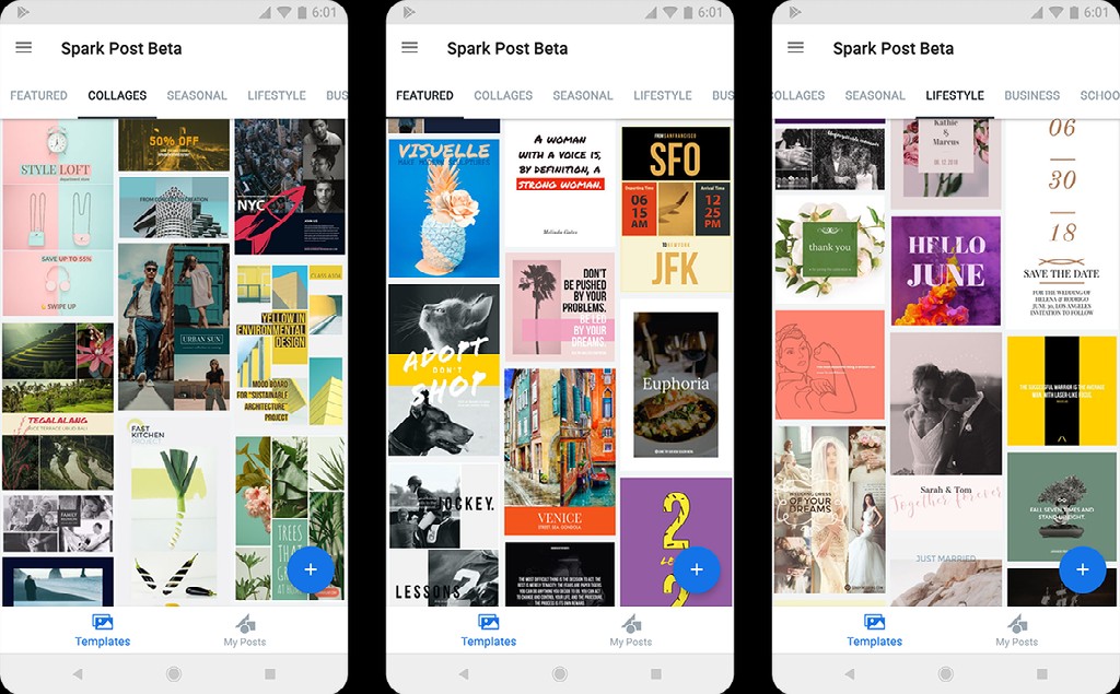 Adobe Spark Post in beta su Android e novità per Lightroom CC