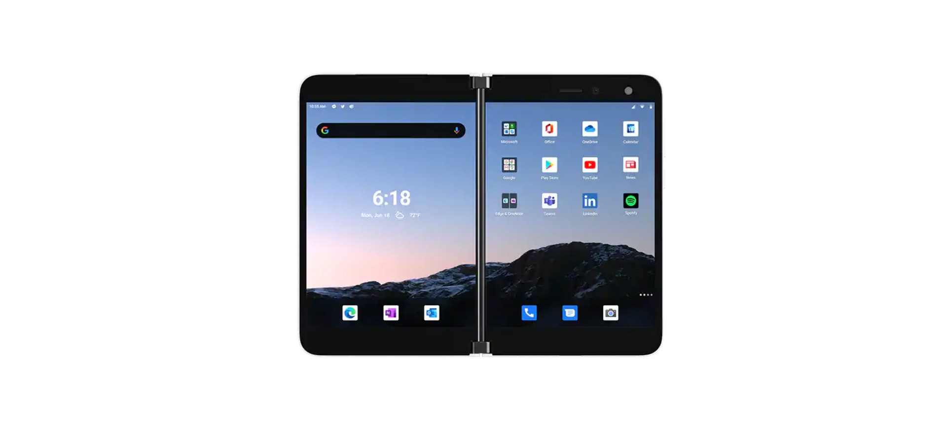 Surface Duo svelato da AT&T e mostrato da manager Google: domani l ...