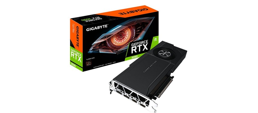 GeForce RTX 3090 con design blower, la prima versione è di Gigabyte