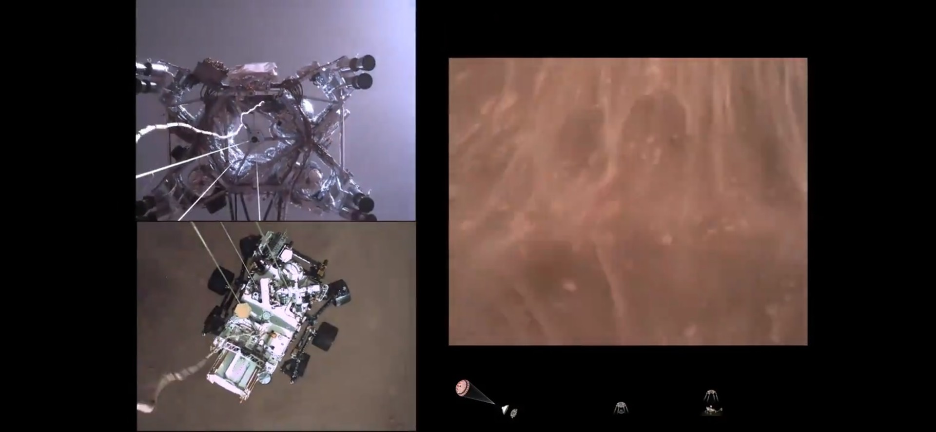Perseverance, il primo video dell'atterraggio è spettacolare!