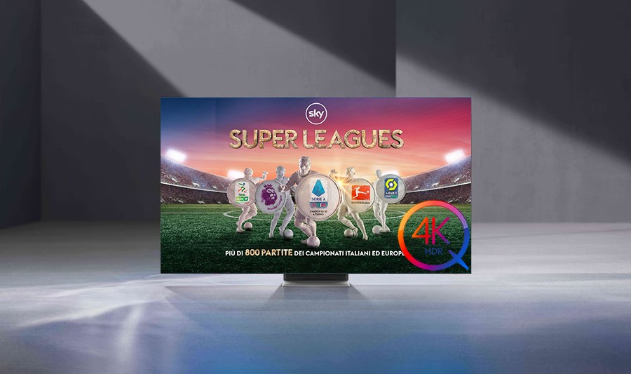 Nasce Sky Sport 4K, il canale con calcio e sport in Ultra HD e HDR