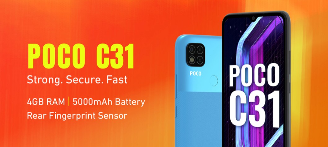 Poco C31, il nuovo smartphone di fascia bassa è ufficiale | Prezzi India